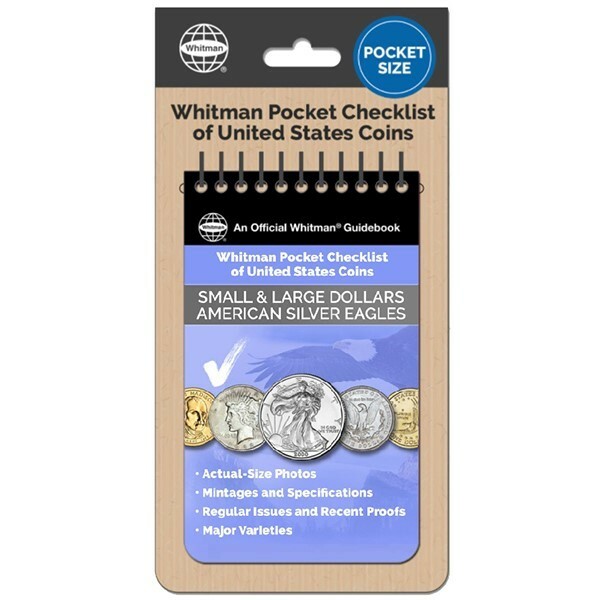 New Pocket Checklist US United States Small & Large Dollars + Silver ...
