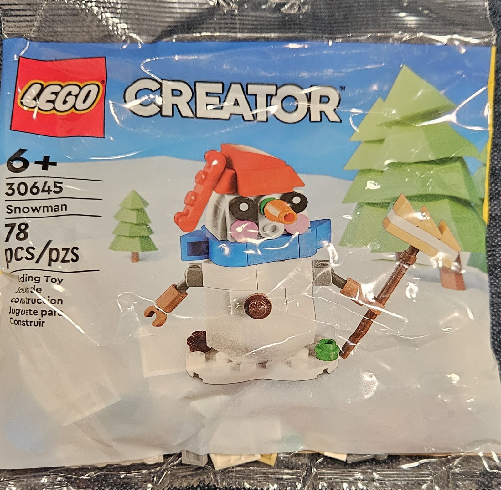 LEGO 30645 Snowman Polybag 78 Pcs Christmas Holiday Theme 673419377287 ...