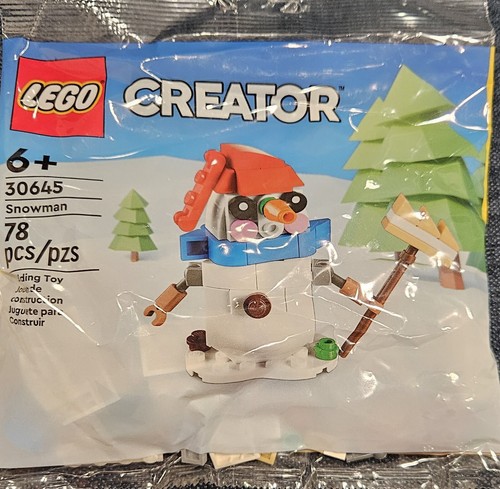 LEGO 30645 Snowman Polybag 78 Pcs Christmas Holiday Theme 673419377287 ...