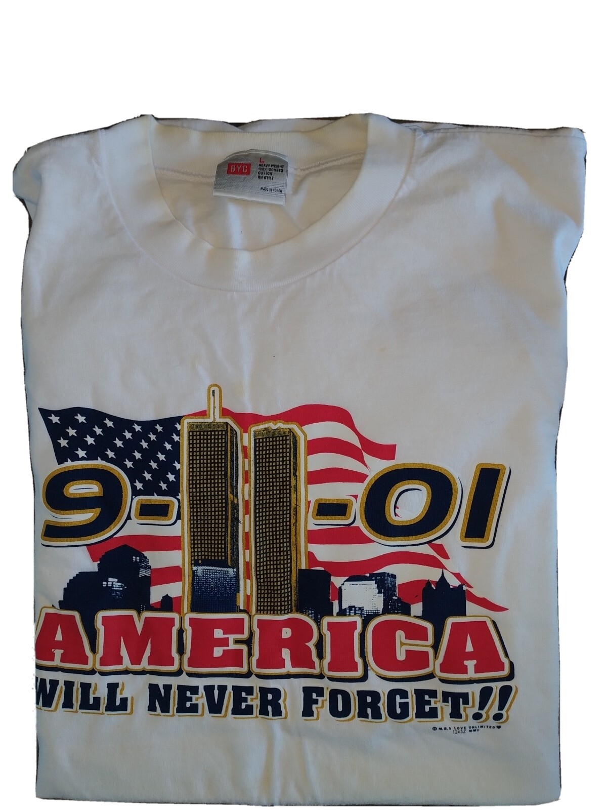 Rare Vintage Ground Zero 9-11 Shirt New York Firefigh… - Gem