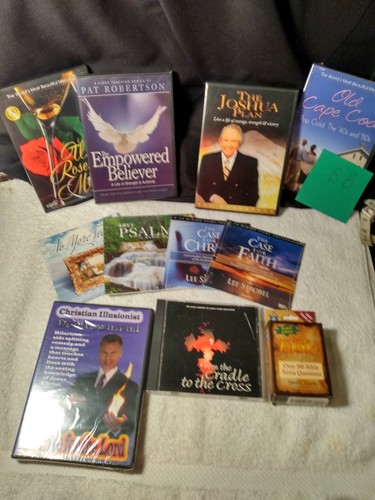 Lot of 10 Christian CDs plus bonus Bible challenge pocket version cards ...