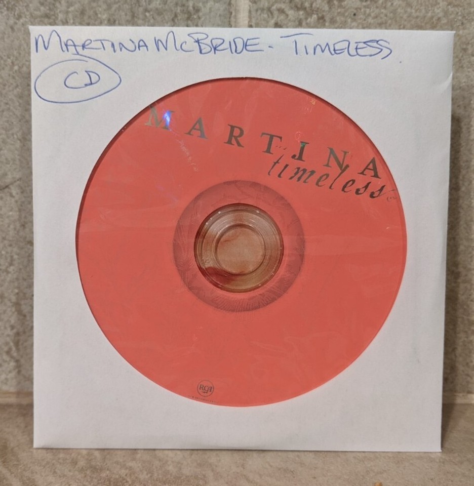 Martina McBride - Timeless CD (Disc & Cover Only) Sony BMG 828767242521 ...