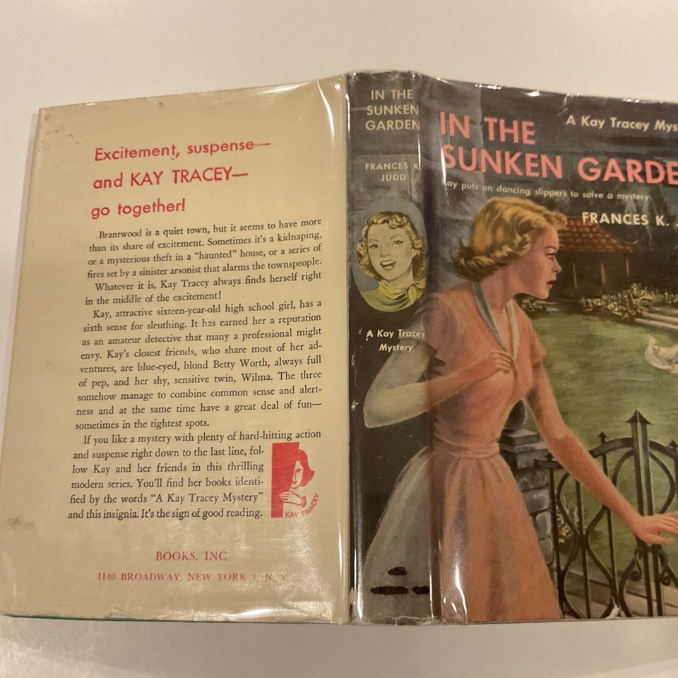 KAY TRACEY MYSTERY IN THE SUNKEN GARDEN" by Frances K. Judd Hardcover W ...