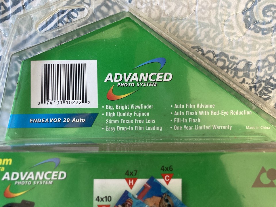 Fujifilm Advanced Photo System Endeavor 20 Auto 24mm Camera With Film ...