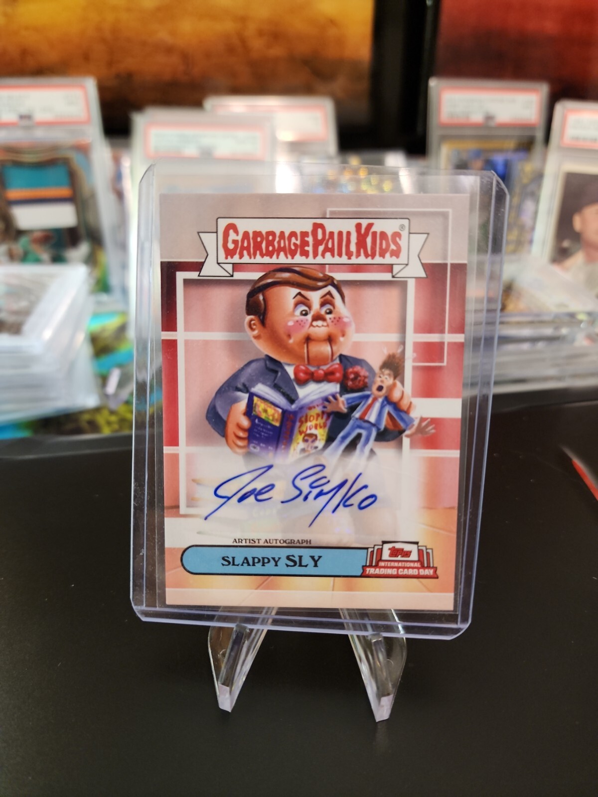 2022 Garbage Pail Kids GPK Trading Card Day SLAPPY SLY Joe Simko AUTO ...