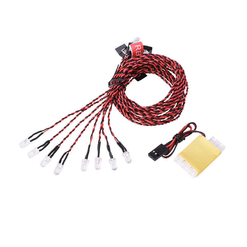8LED Flash RC LED Light Kit For RC Helicopter Aircraft Realistic ...