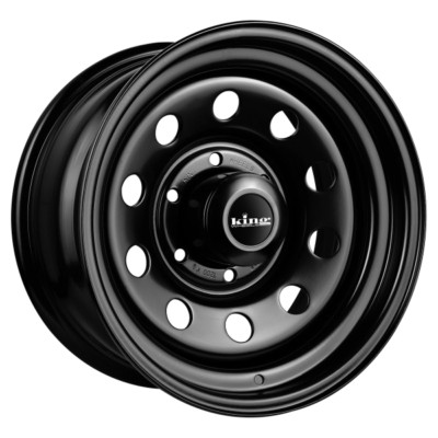 16 INCH KING STEEL MODULAR WHEEL 16X8 5X165.1 +0 OFFSET BLACK WHEELS | eBay