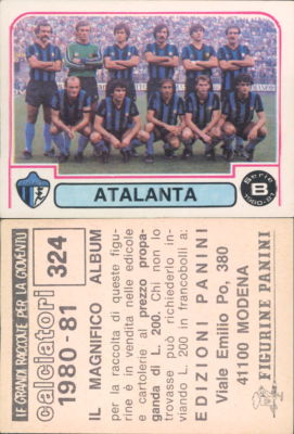 Sticker Panini 1980/81 Atalanta, Team - N.324 | eBay UK