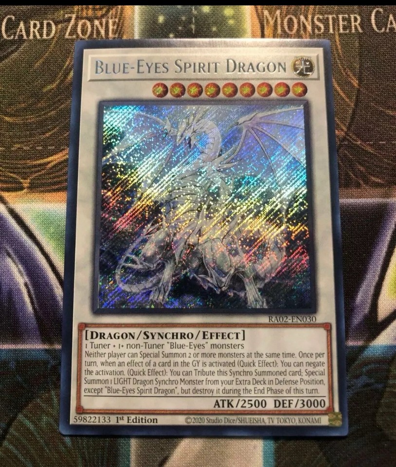 Blue-Eyes Spirit Dragon (Secret Rare) RA02-EN030 25th Anniversary NM ...