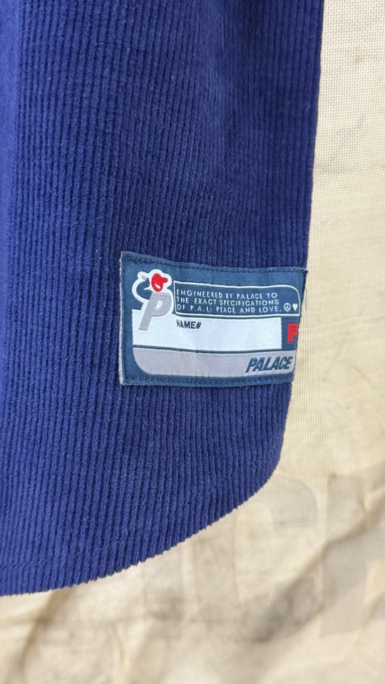 Palace FW22 Cord Baseball Jersey - Large - Navy - Trusted | eBay UK