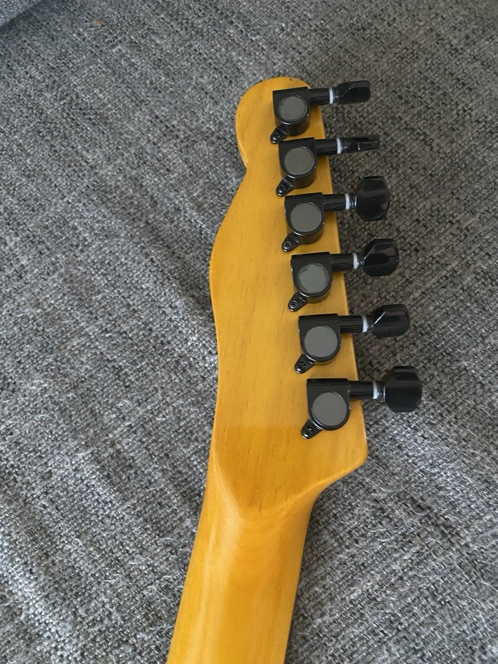 Telecaster Style Neck 22 Fret with Fender Logo + New Machine Heads In ...