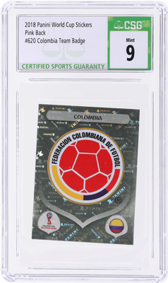 2018 Panini Fifa World Cup Stickers Colombia Team Badge Pink Back #620 ...