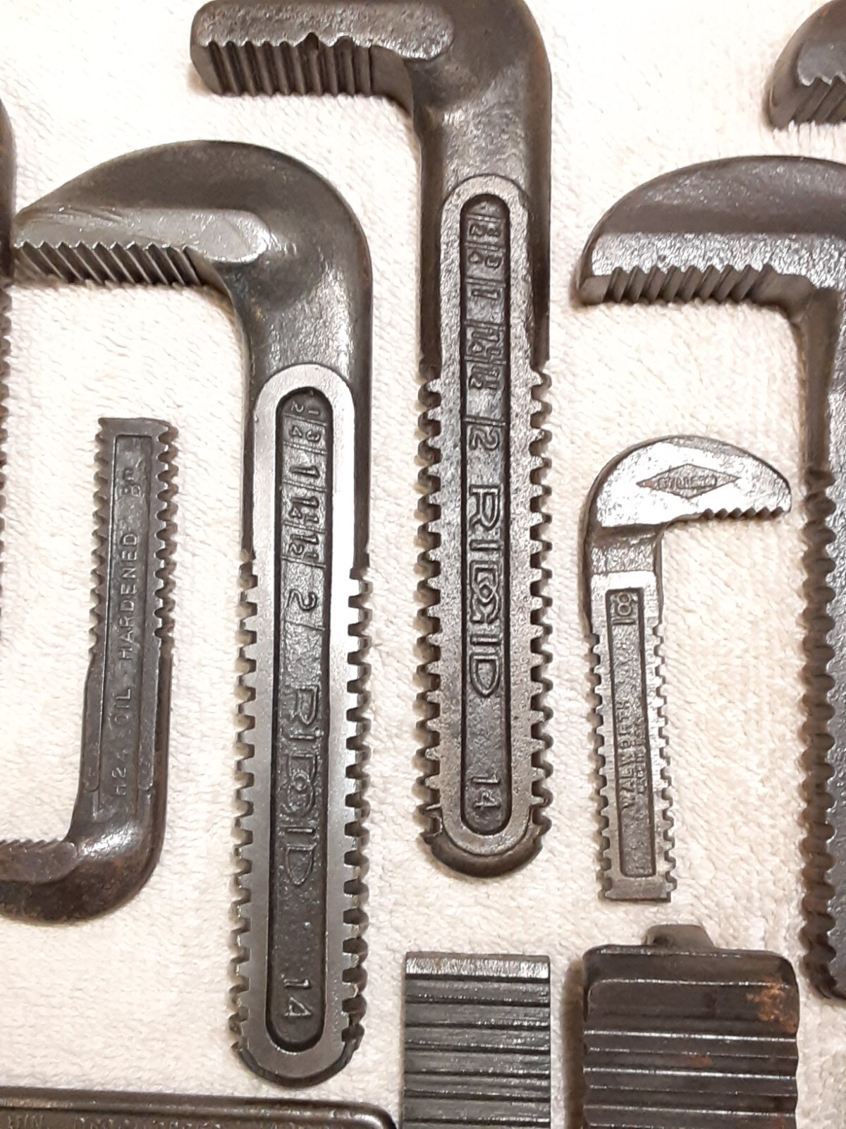 Mixed Lot Pipe Wrench Parts Jaw Heel Jaw RIDGID TRIMO PROTO USHCO ...