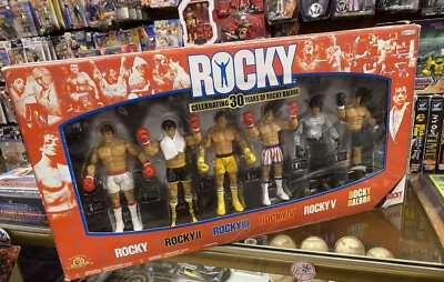 Rocky Celebrating 30 Years of Rocky Balboa 6 Figure Set Jakks Pacific ...