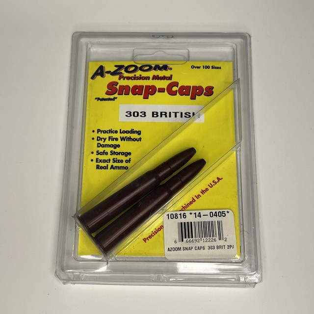A-Zoom 303 British Rifle Metal Snap Caps 2pk 12226 for sale online | eBay