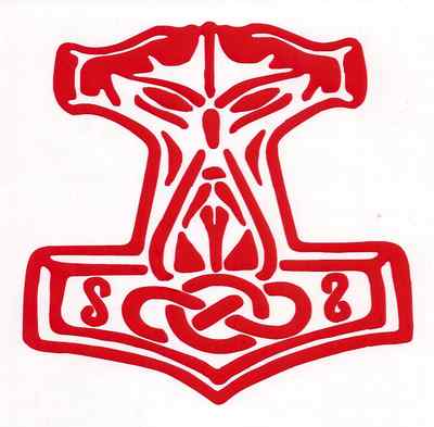 asatru thors hammer vinyl sticker asatru thors | eBay
