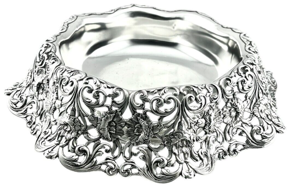 Large Sterling Silver Center pc Reed & Barton 15" Wide x 4 1/4 High" 45 ...