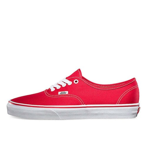 Vans Red Authentic Canvas Trainers - VN0A3-EE3 RED | eBay UK