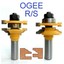 2pc 1/2" Shank Roman Ogee Rail and Stile Router Bit Set S 4861543140792 ...