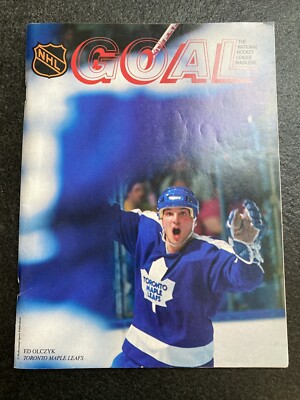 Goal Magazine February 1989 Ed Olczyk Wayne Gretzky LA Kings Maple ...
