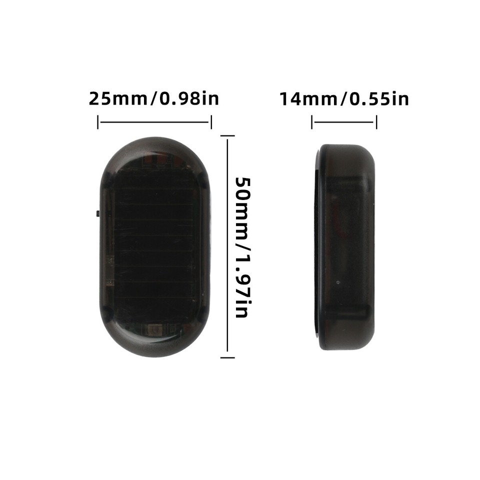 UK Fake Solar Car Alarm LED Light Security System Warning Theft Flash ...