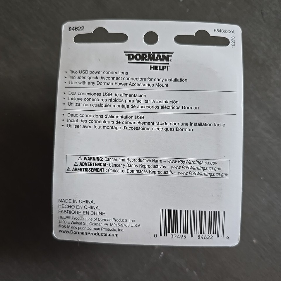 Power Outlet Dorman 84622 USB Socket | eBay