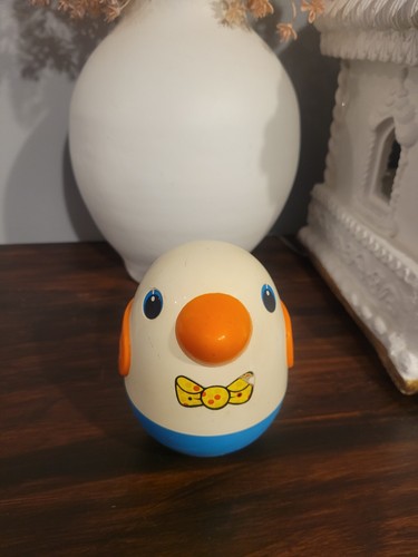 Vintage Playskool Musical Chime Penguin Bird Toddler Weeble Wobble Toy ...