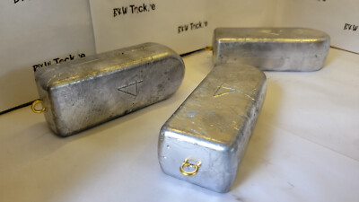 4lb (Pound) Lead Rock Cod Weight Sinker with brass eye, Deep Drop ...