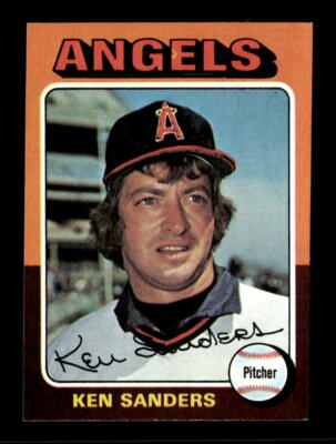 1975 Topps #366 Ken Sanders California Angels EX Baseball Card *C430 | eBay