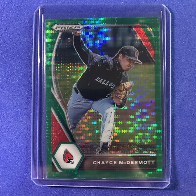 Chayce McDermott Green Pulsar 2021 Panini Prizm Draft Picks Baseball ...