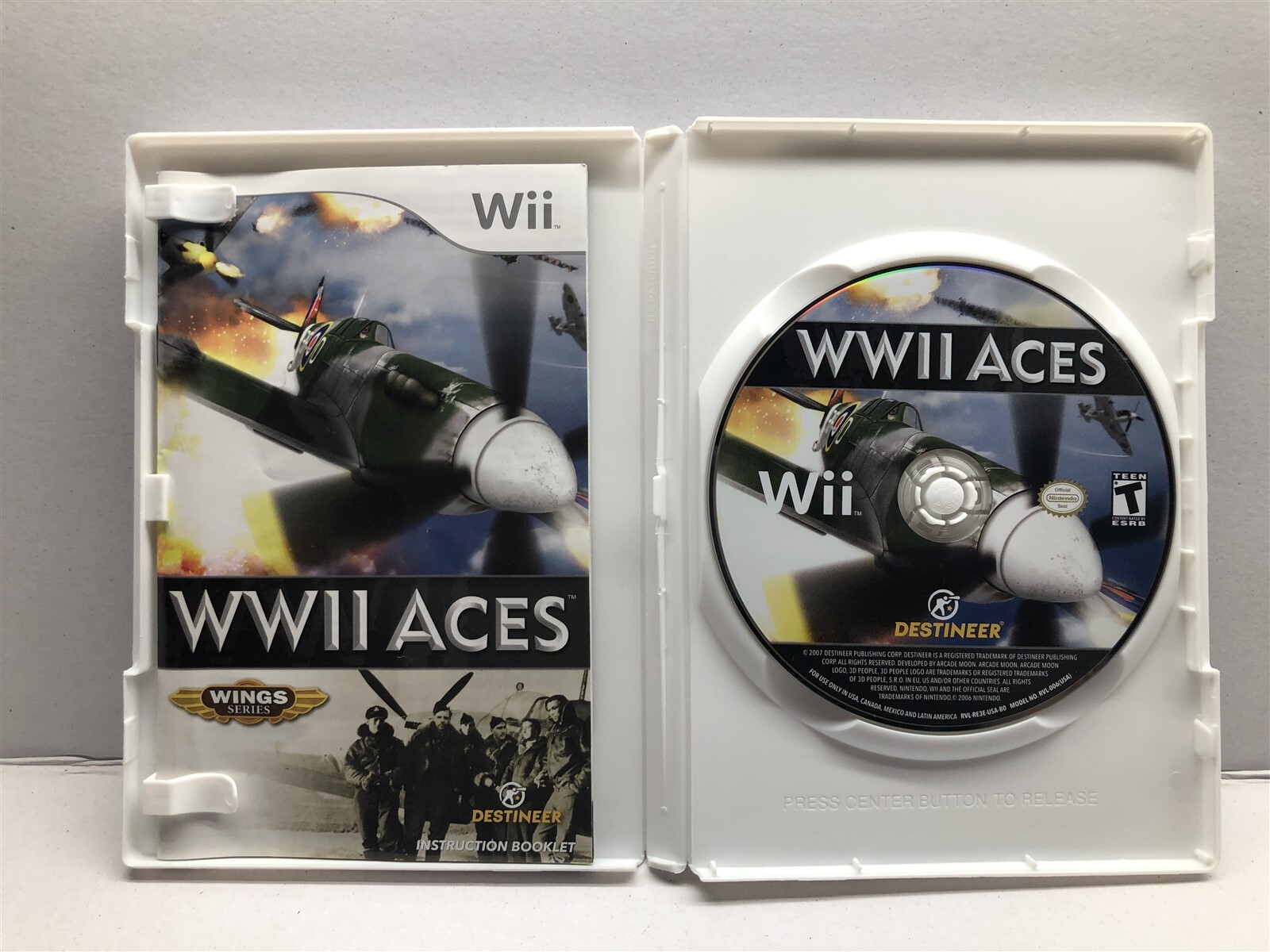WWII Aces (WW2)- Nintendo Wii - Complete w/ Manual - Clean & Tested ...