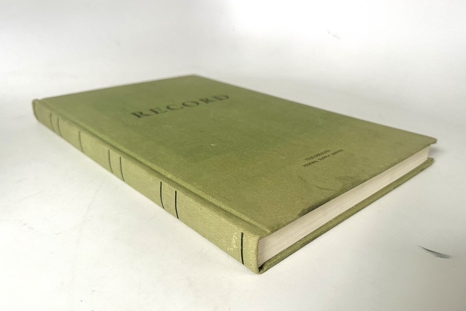 Federal Supply Service Record Book Army Military Notebook Ledger HC VTG ...