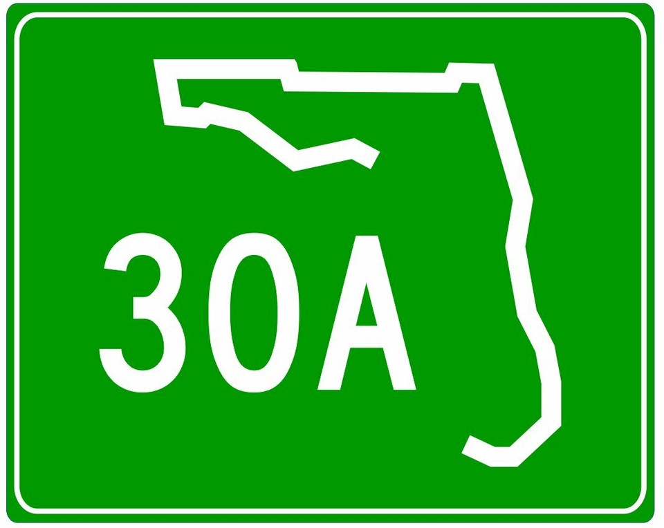 Florida Highway 30A near Seaside, Destin & Panama City Beach metal ...