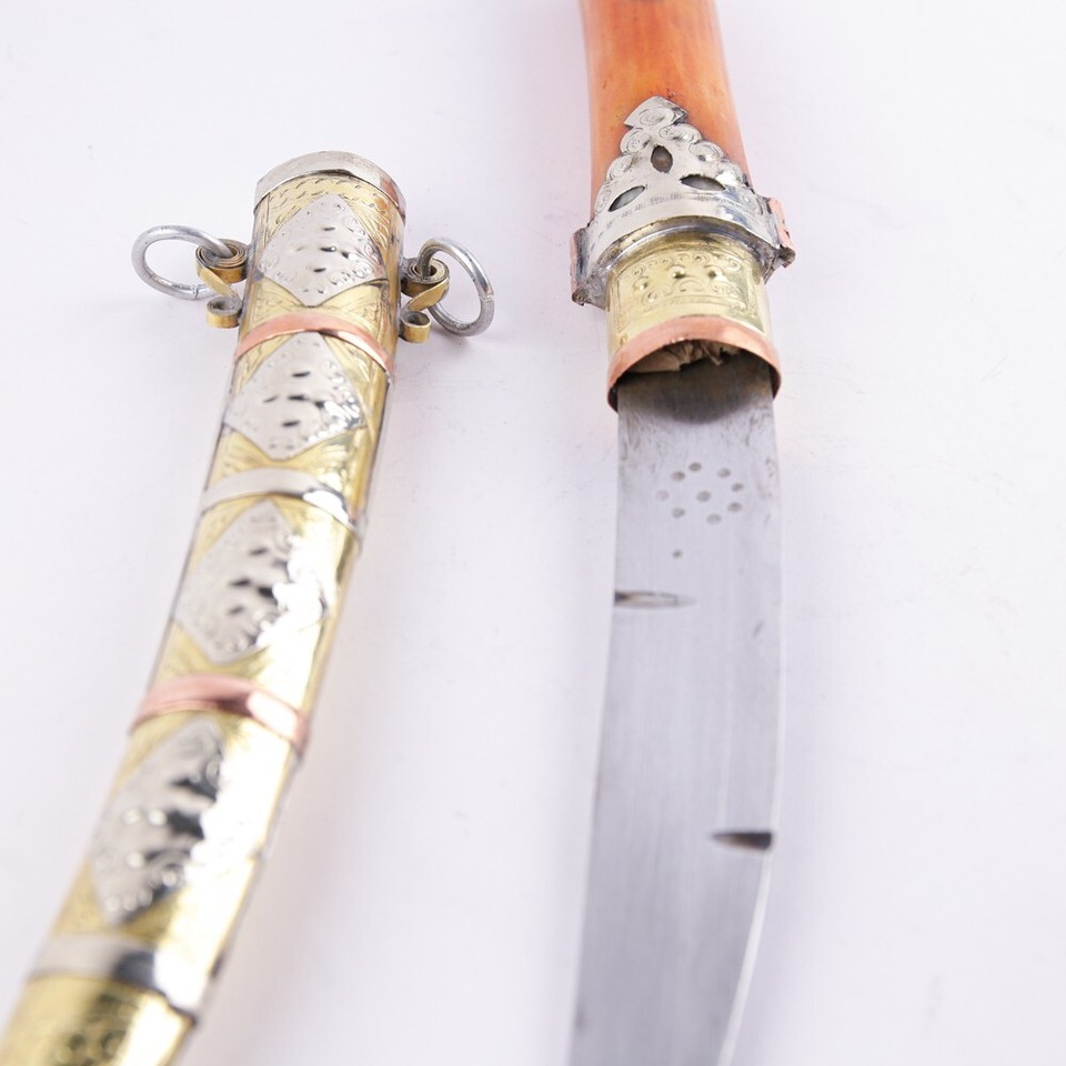 Moroccan Dagger Knife Islamic Authentic Handmade Jambiya Koummya Arabic ...