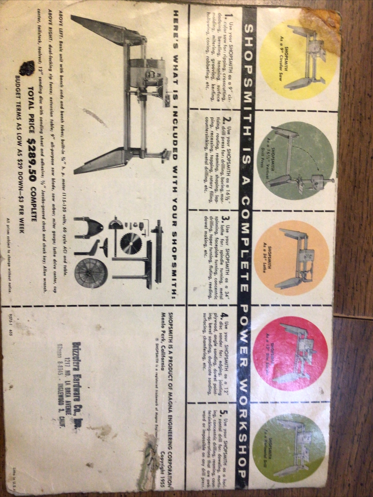 ShopSmith Mark V Multi-Tool Woodworking System + All Accessories And Manuals | eBay