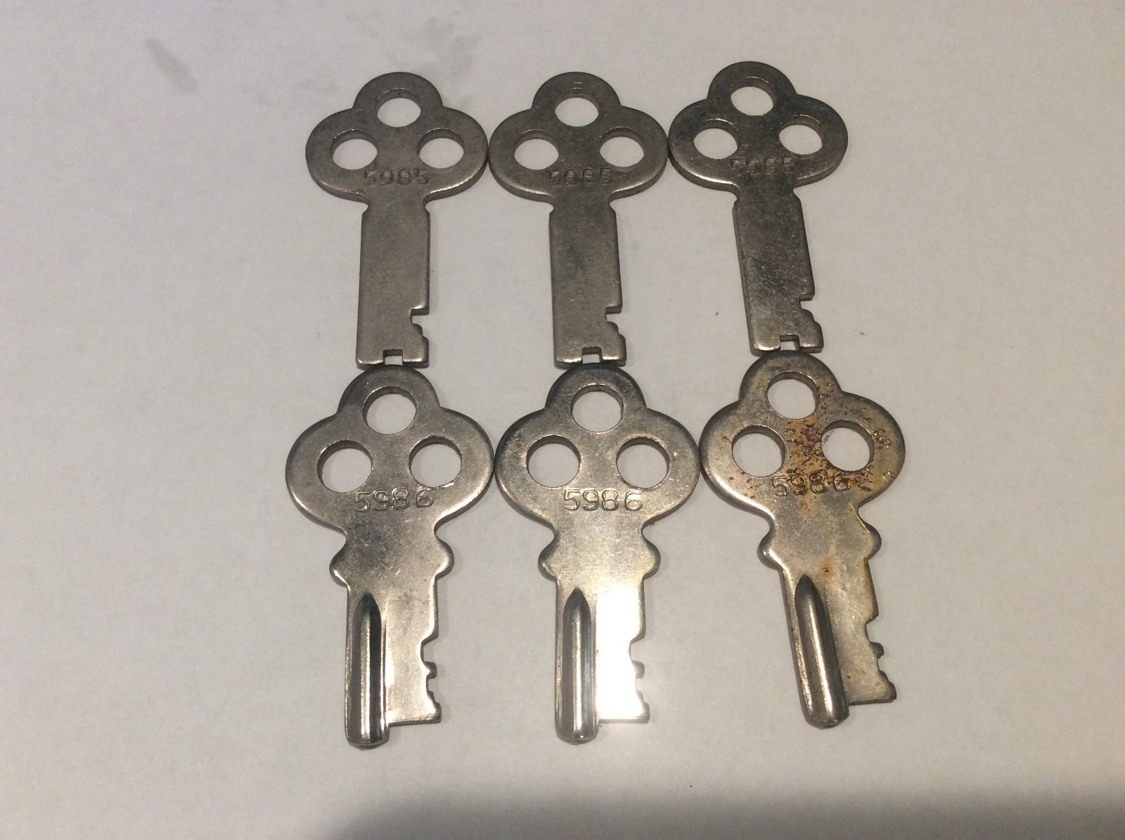 Flat steel key blanks, set of 6, locksmith | eBay