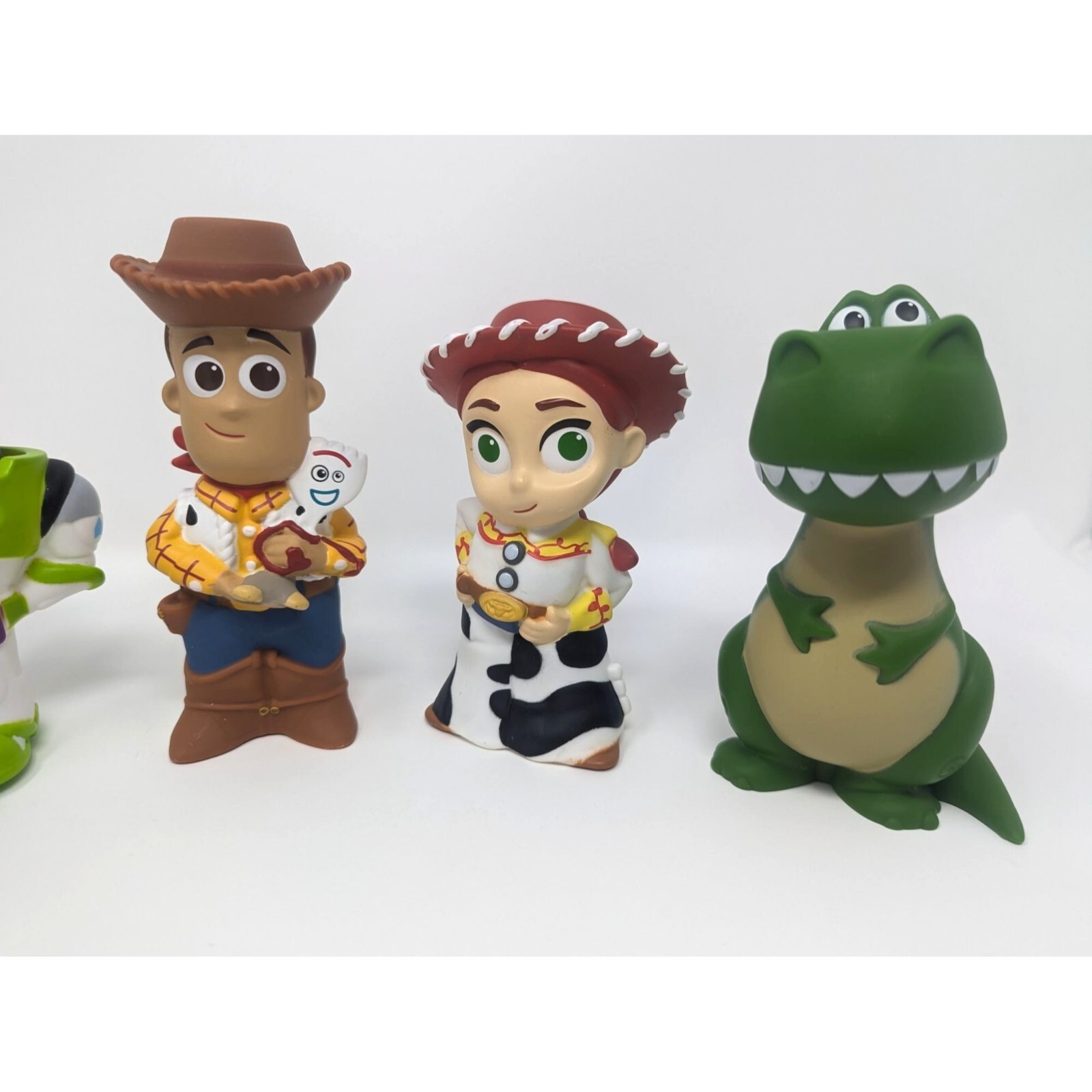 Toy Story 4 Disneyland Park Chunky Bath Toy Set Buzz Woody Jessie Rex ...