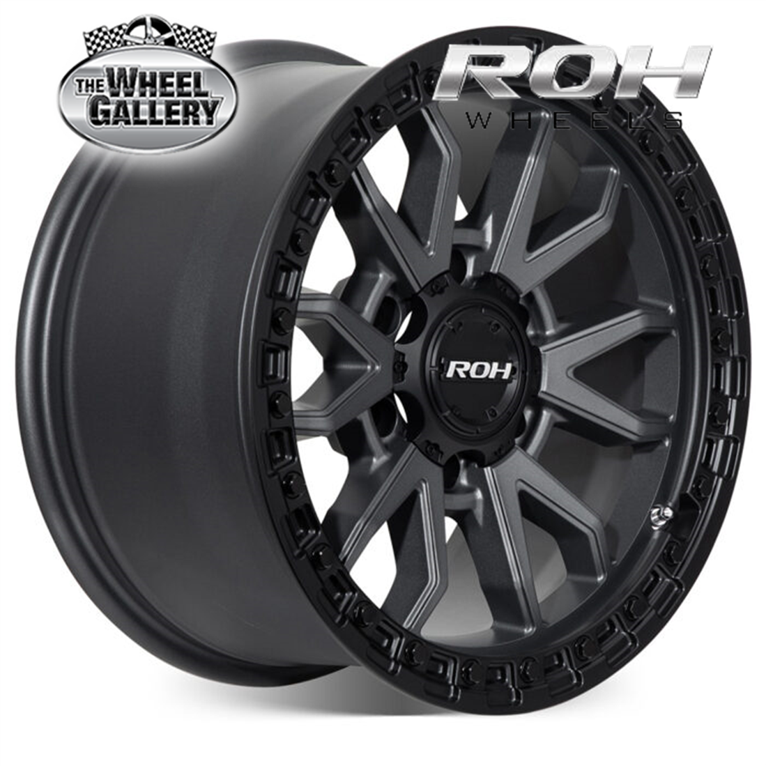 ROH Raid 18x9 6/139.7 Matt Black Graphite Set of Alloy Wheels | eBay ...