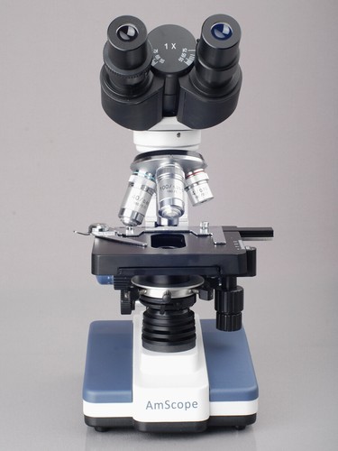 AmScope B120C-E3 40x-2500x LED Digital Binocular Compound Microscope with USB Camera for sale ...