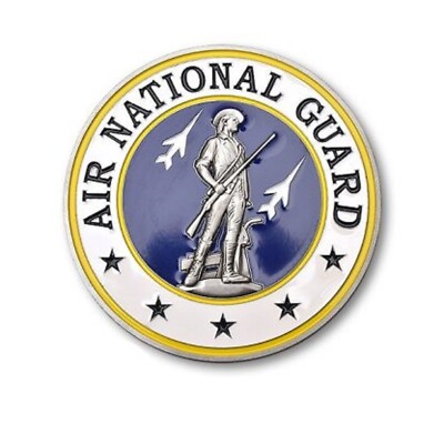 ANG AIR NATIONAL GUARD 3" ADHESIVE EMBLEM MEDALLION CHALLENGE COIN | eBay
