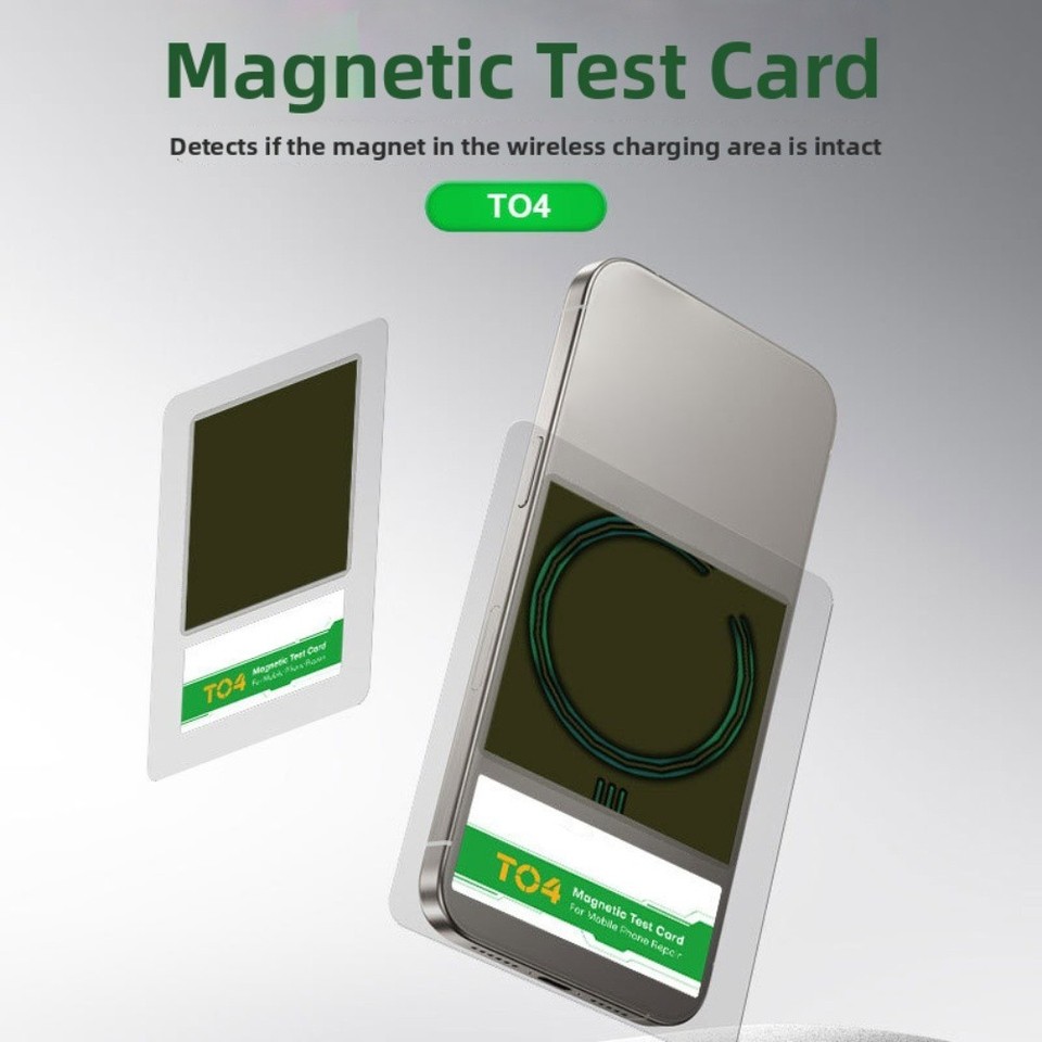 TO4 Phone Magnetic Card for MagSafe Area Magnetic Pole Visualization ...