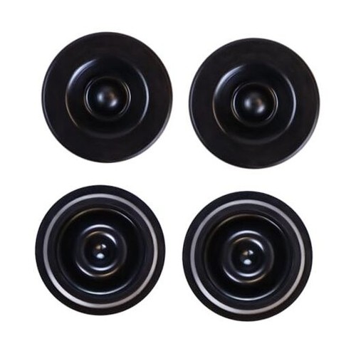 4 Pack Trailer Hub Cap Dust Cap Rubber Grease Plugs for Dexter Axle ...