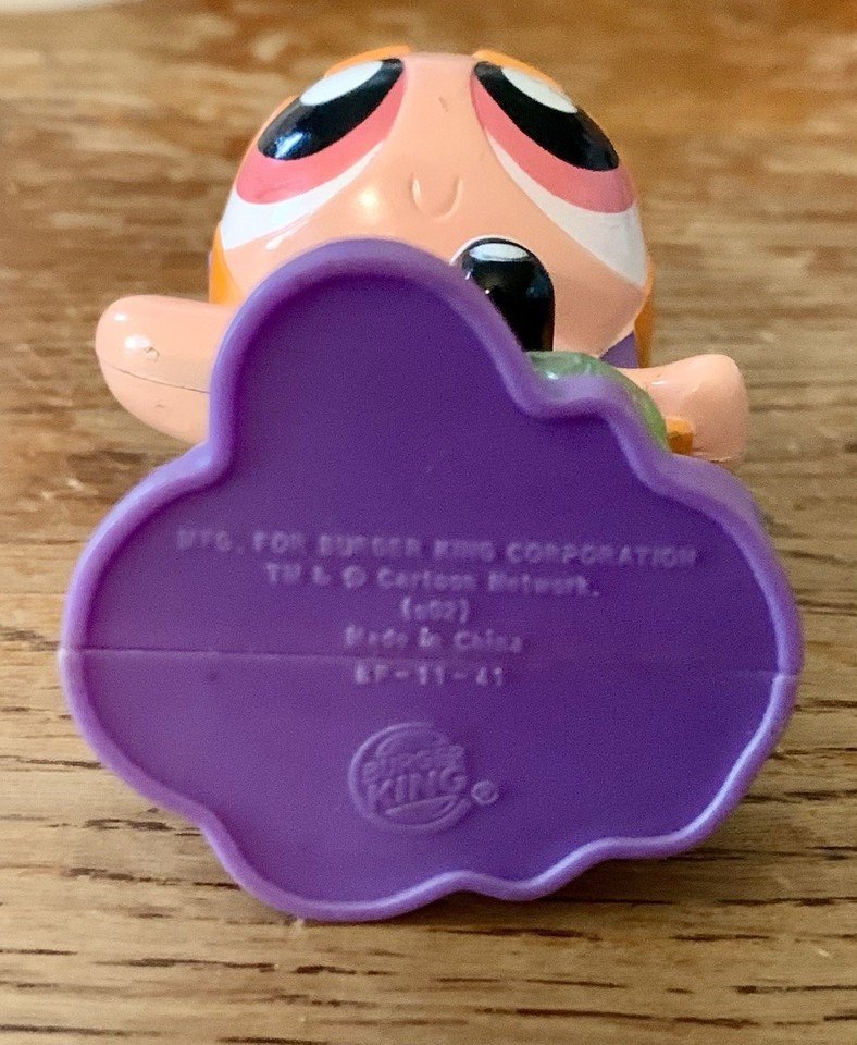 Vintage Powerpuff Girls 3" BLOSSOM Figure ~ Burger King Carton Network ...