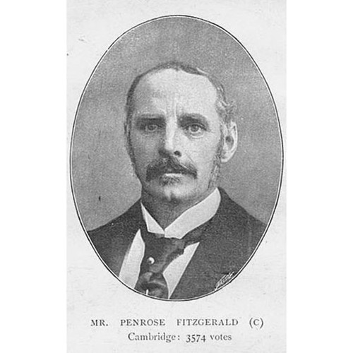 ROBERT UNIACKE-PENROSE-FITZGERALD MP for Cambridge - Antique Print 1895 ...