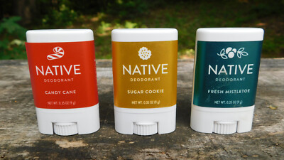 3 Native Deodorant Sugar Candy Cane Sugar Cookie Fresh Mistletoe Size ...