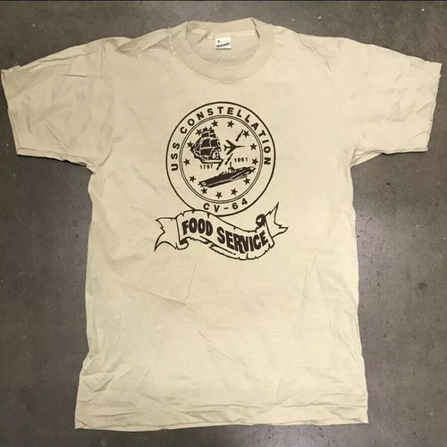 Lot Of 10 Vtg Navy USS Constellation CV-64 Food Service T Shirt Small ...