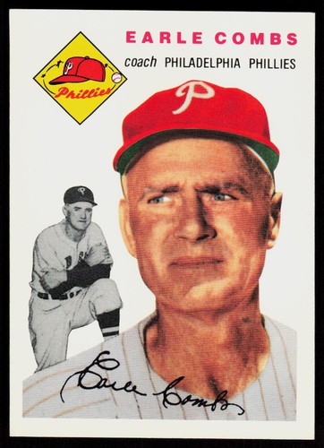1994 Topps Archives 1954 Earle Combs #183 BASEBALL Philadelphia ...