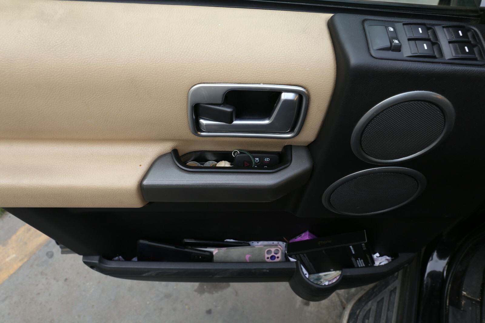 ABS Car Door Storage Box Organizer Tray For Land Rover Discovery 3 LR3 ...