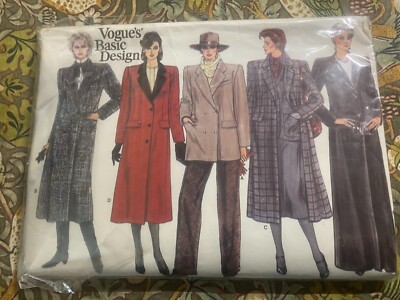 Vogue 1220 sz 12, UNCUT, VINTAGE Women's Coat, circa 1980's, paper ...