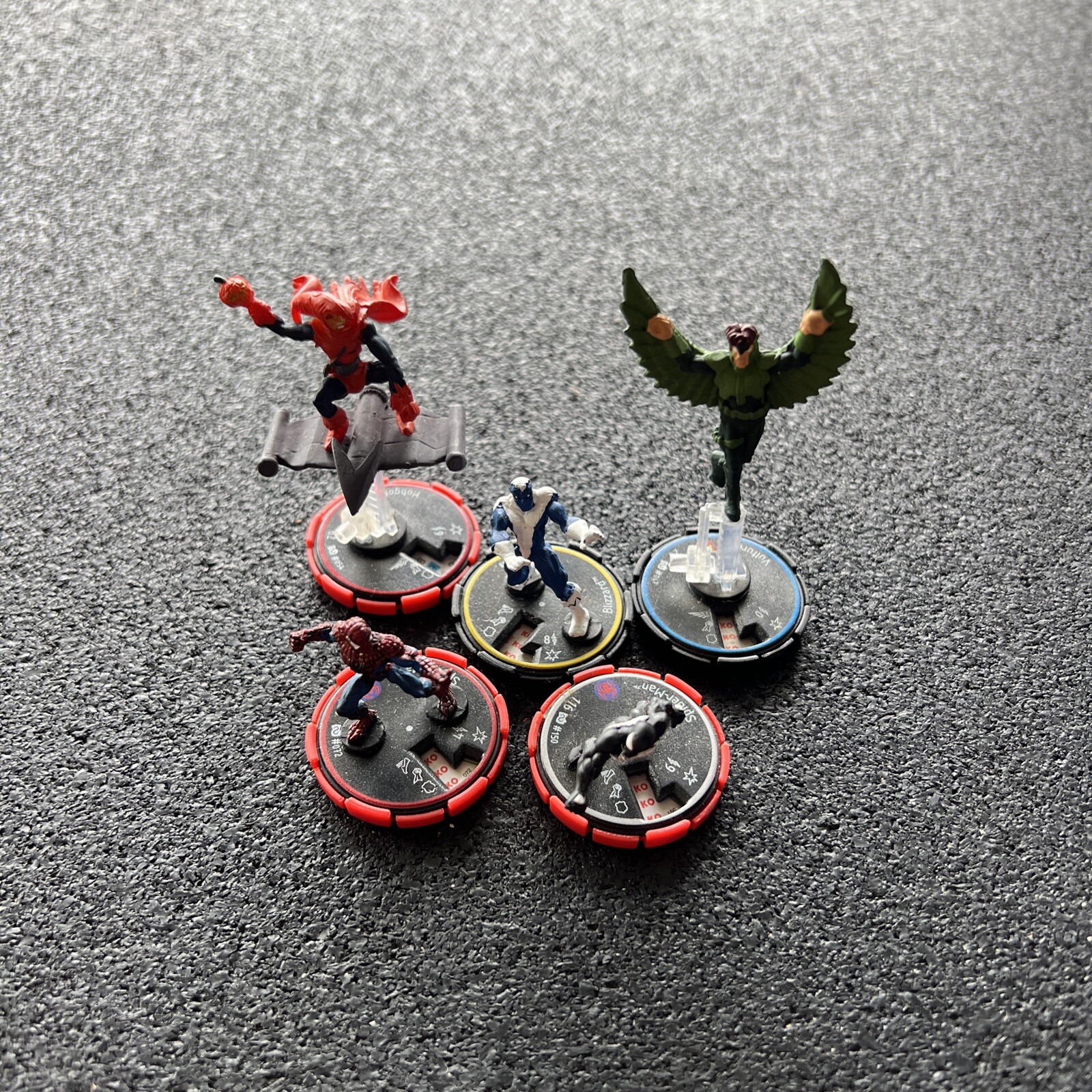 Heroclix Spider-man character Hero Villain Hobgoblin Vulture Blizzard ...
